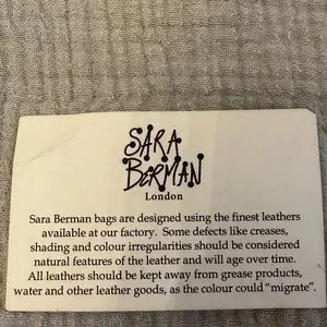 Sara Berman | Bags | Nwt Sara Berman London Leather Purse Cream W Gold ...